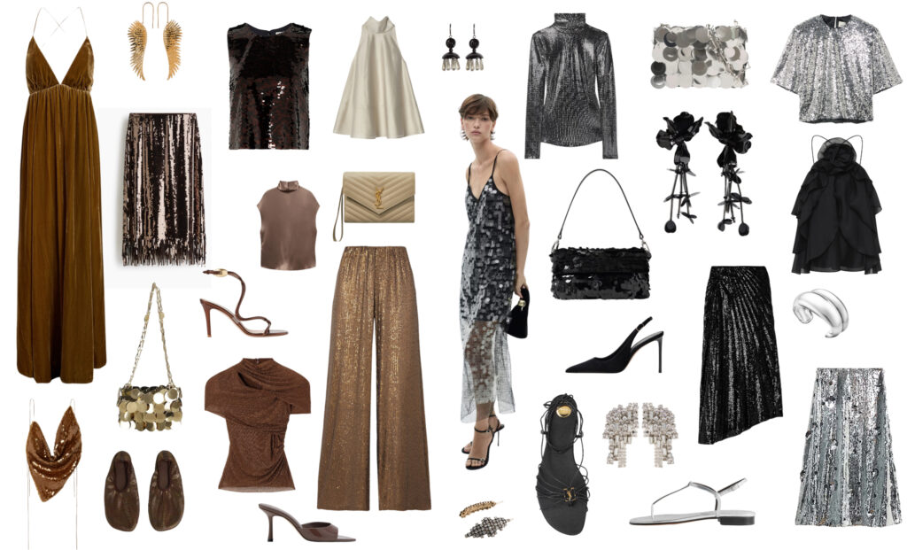 Sequins! Shine! Metallics ! With a dash of black, white & bronze # ...